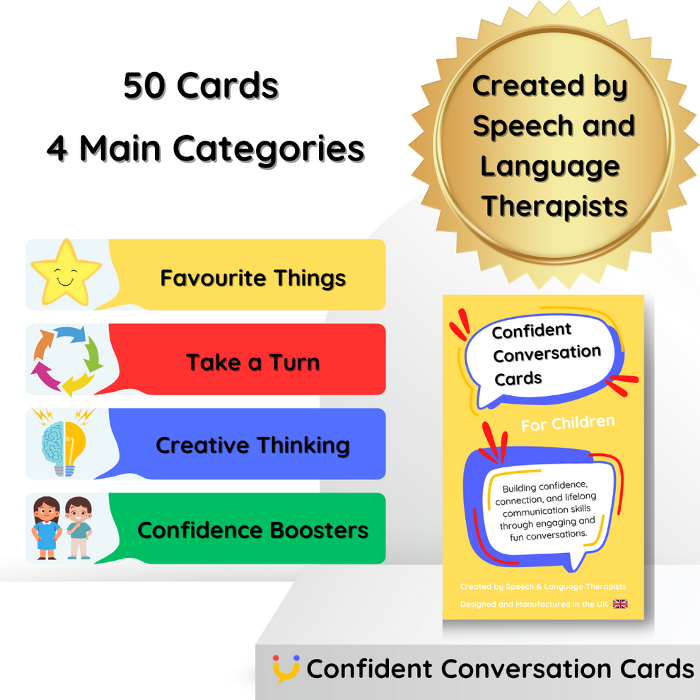Confident Conversation Cards for Children: Vol 1. Card Game for Kids C ...